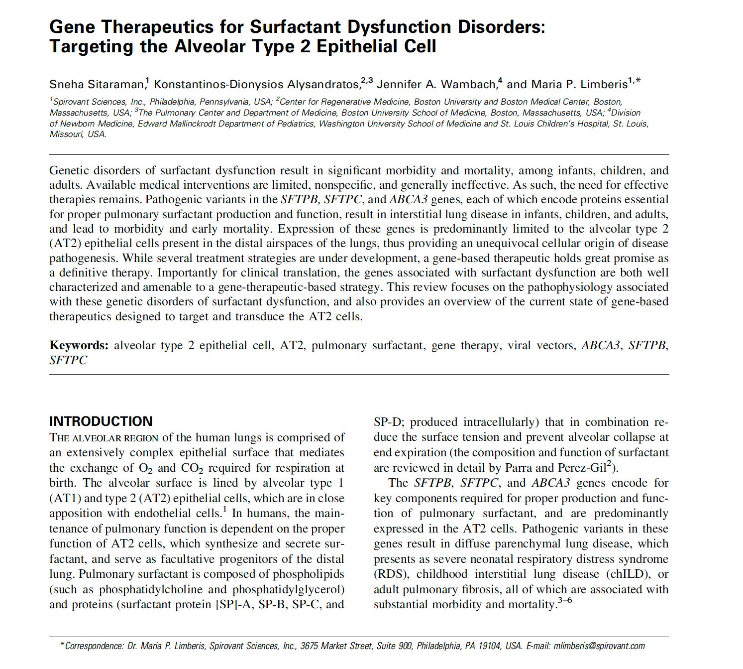 Newsroom – Spirovant